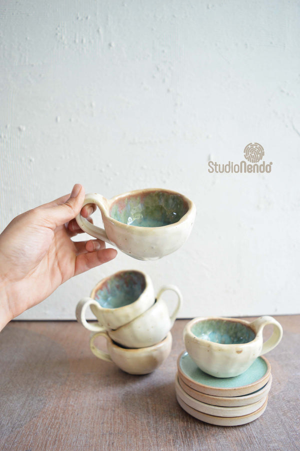 Pinch Cup and Saucer- Set of 2 – Studio Nendo